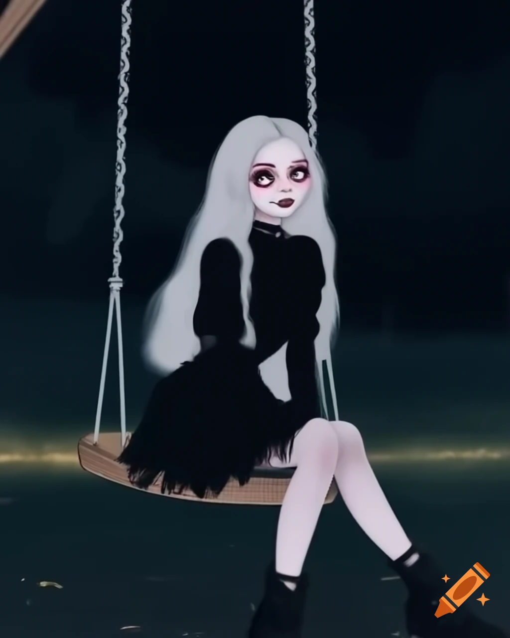 Goth images created on Craiyon