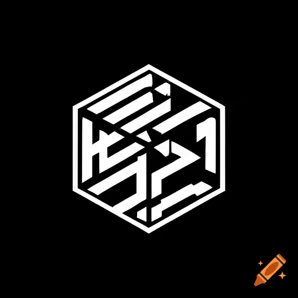 Flat vector emblem logo design for 'EVOLVION' featuring octagon and ...