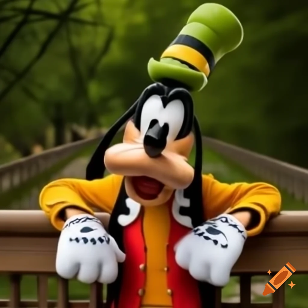 Goofy character illustration on Craiyon