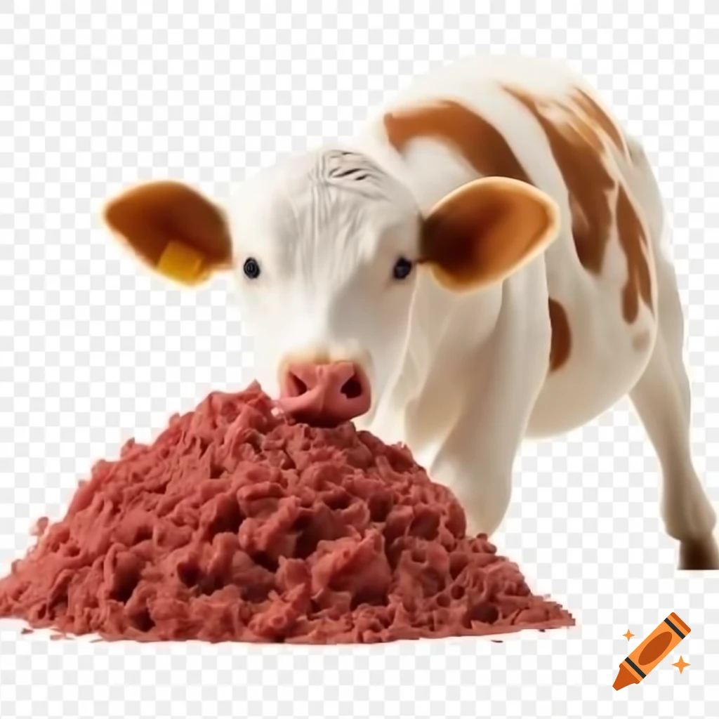 Ground beef on transparent background on Craiyon
