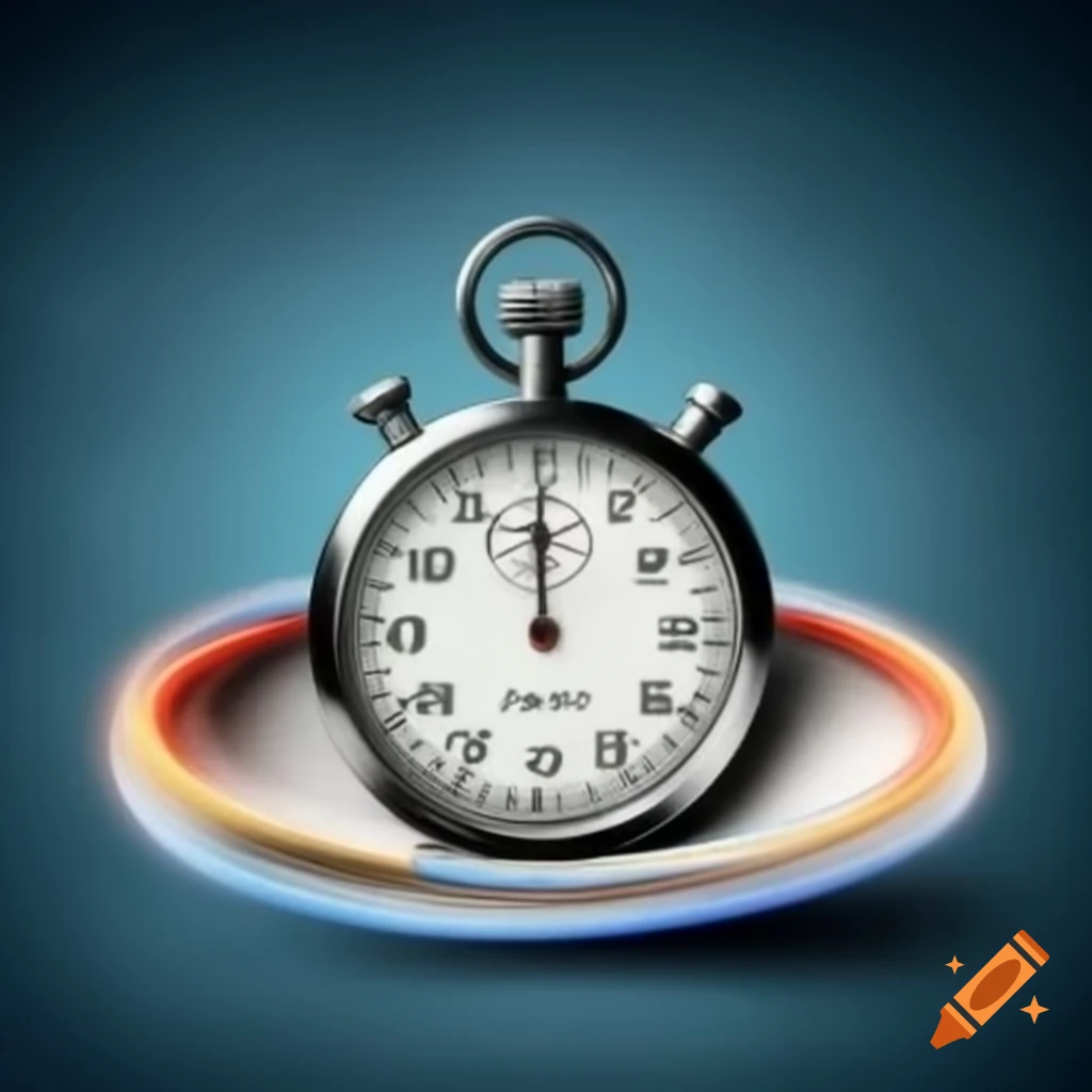 Melting stopwatch and charging battery illustrating fast charge ...