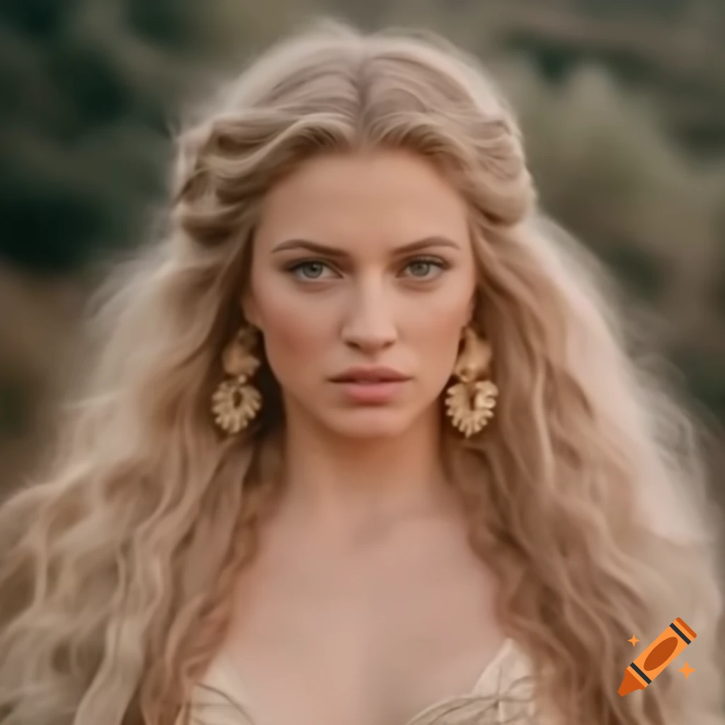 Representation of goddess Aphrodite as an everyday woman in Cyprus on ...