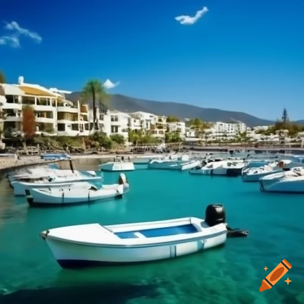 Scenic view of marbella's natural landscape on Craiyon