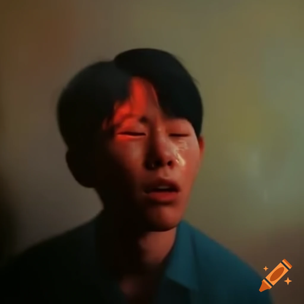 Emotionally distressed man showing vulnerability on Craiyon