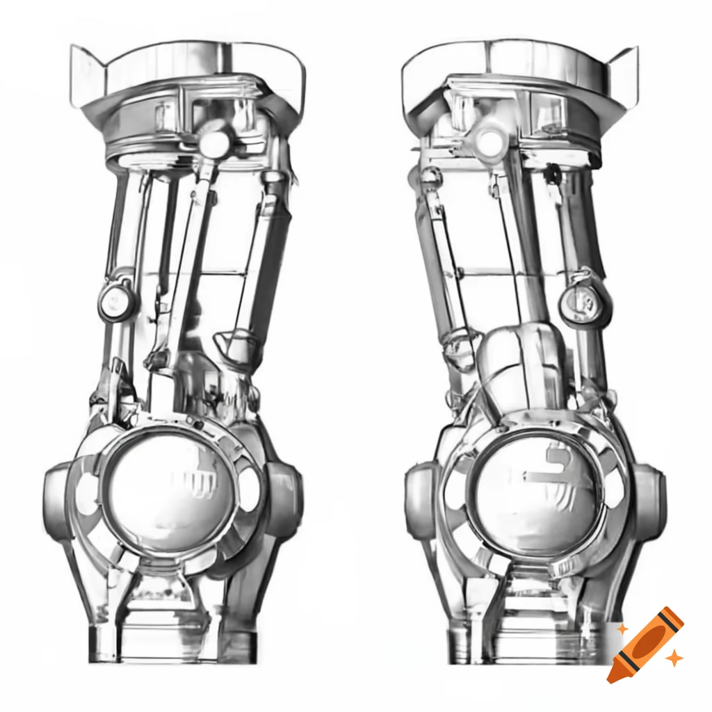 Schematic of victorian era full body mechanical supports on Craiyon