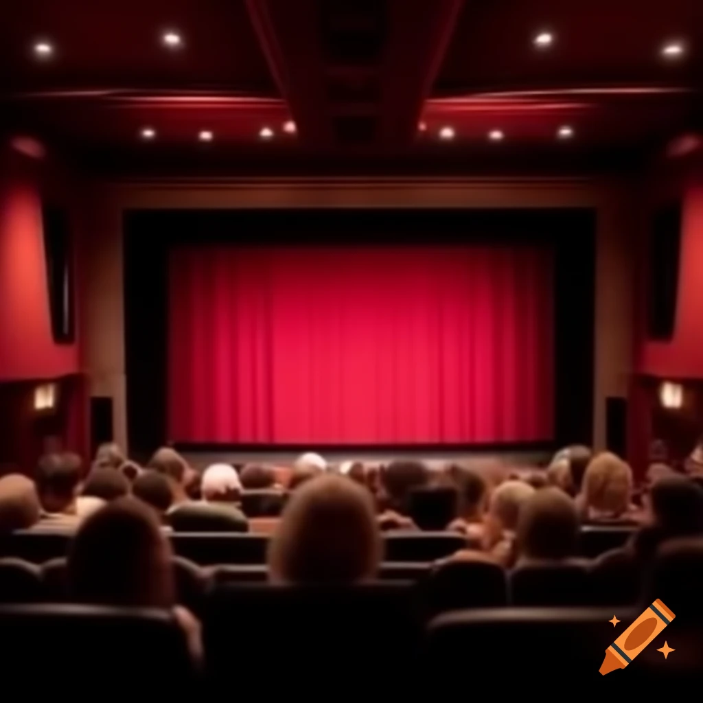 Comedy club interior with audience laughing on Craiyon