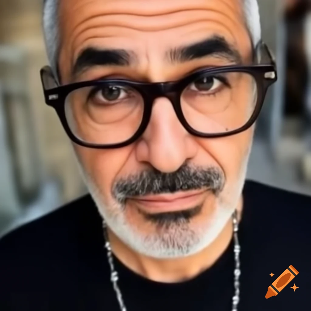 Portrait of egyptian gang boss with wine-colored face and ray-ban ...