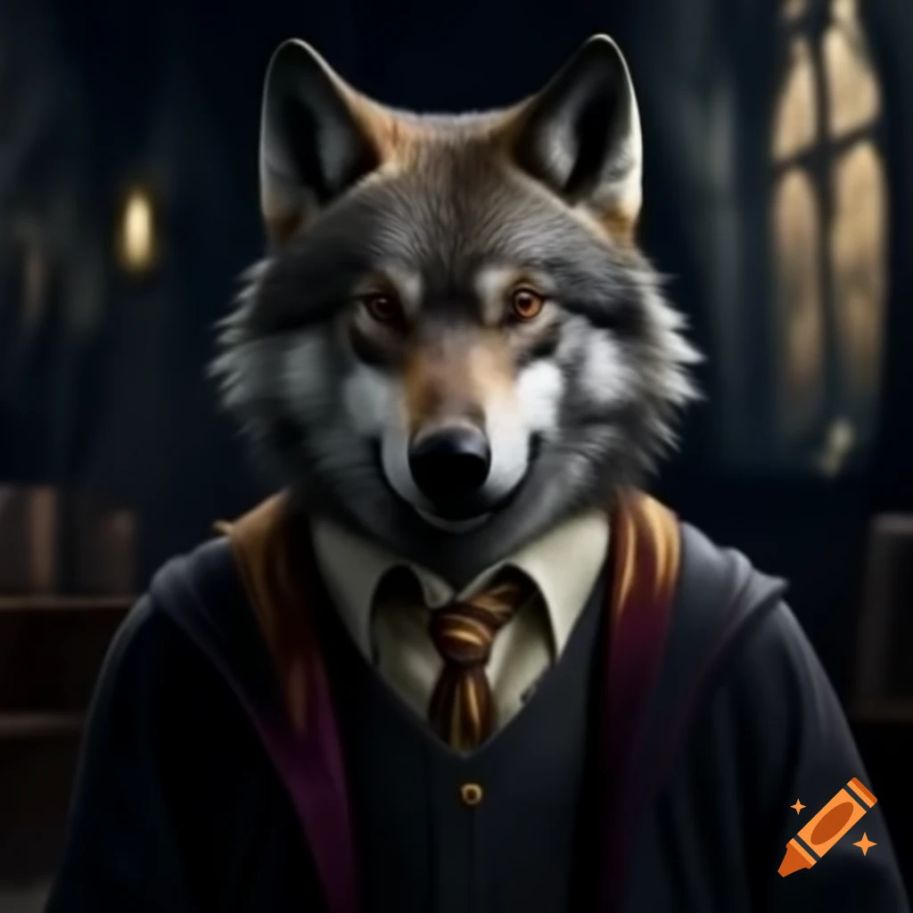 Wolf inspired by harry potter series on Craiyon