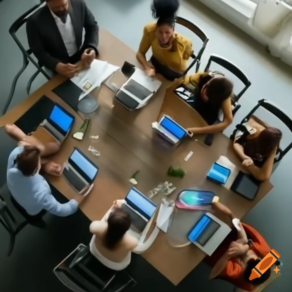 Diverse Team Of Professionals Collaborating In Modern Office Meeting On