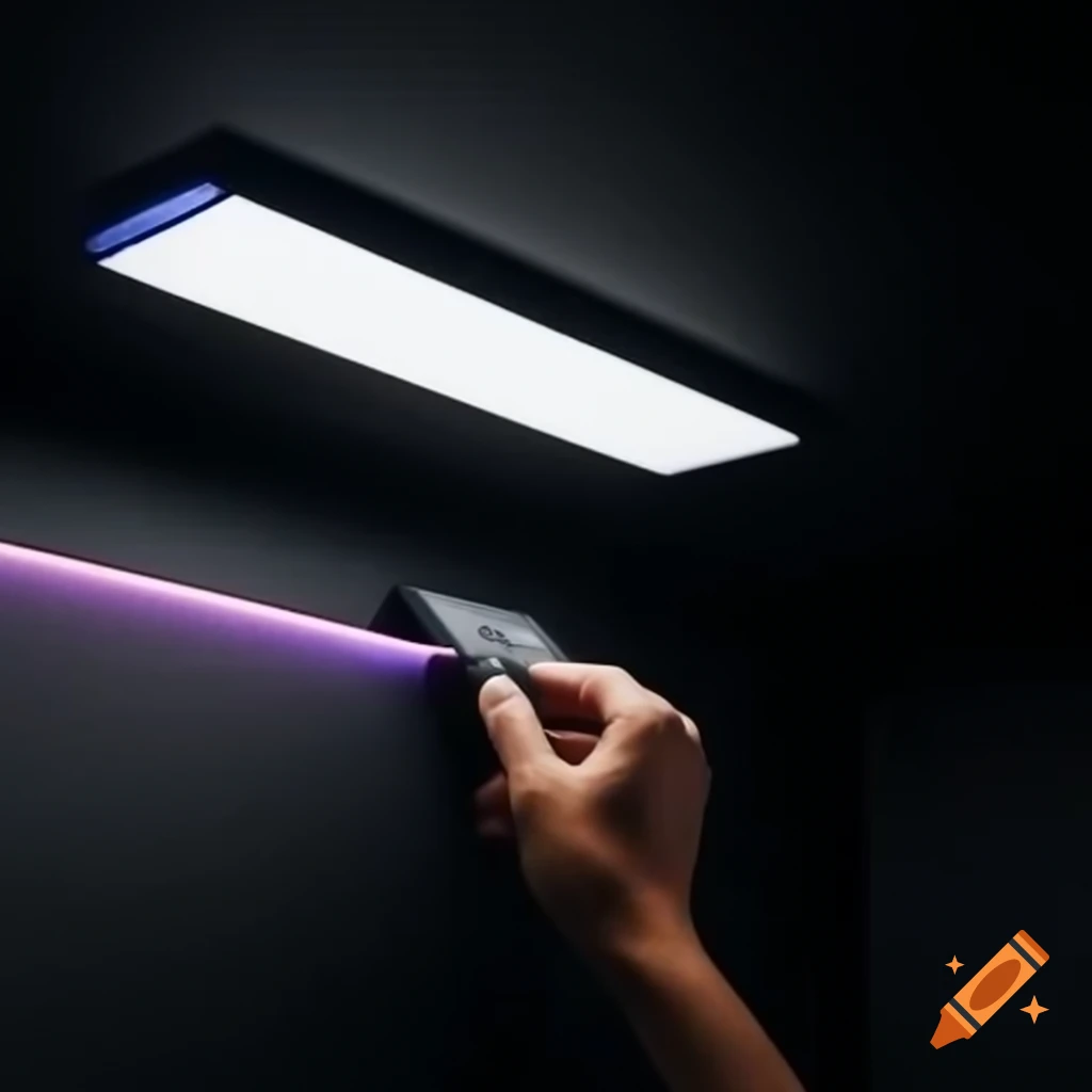 Sleek LED strip controller for adjustable lighting ambiance on Craiyon