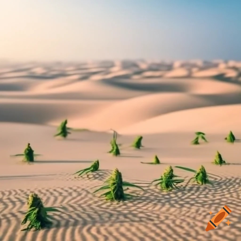 Dubai landscape featuring unique writing on Craiyon