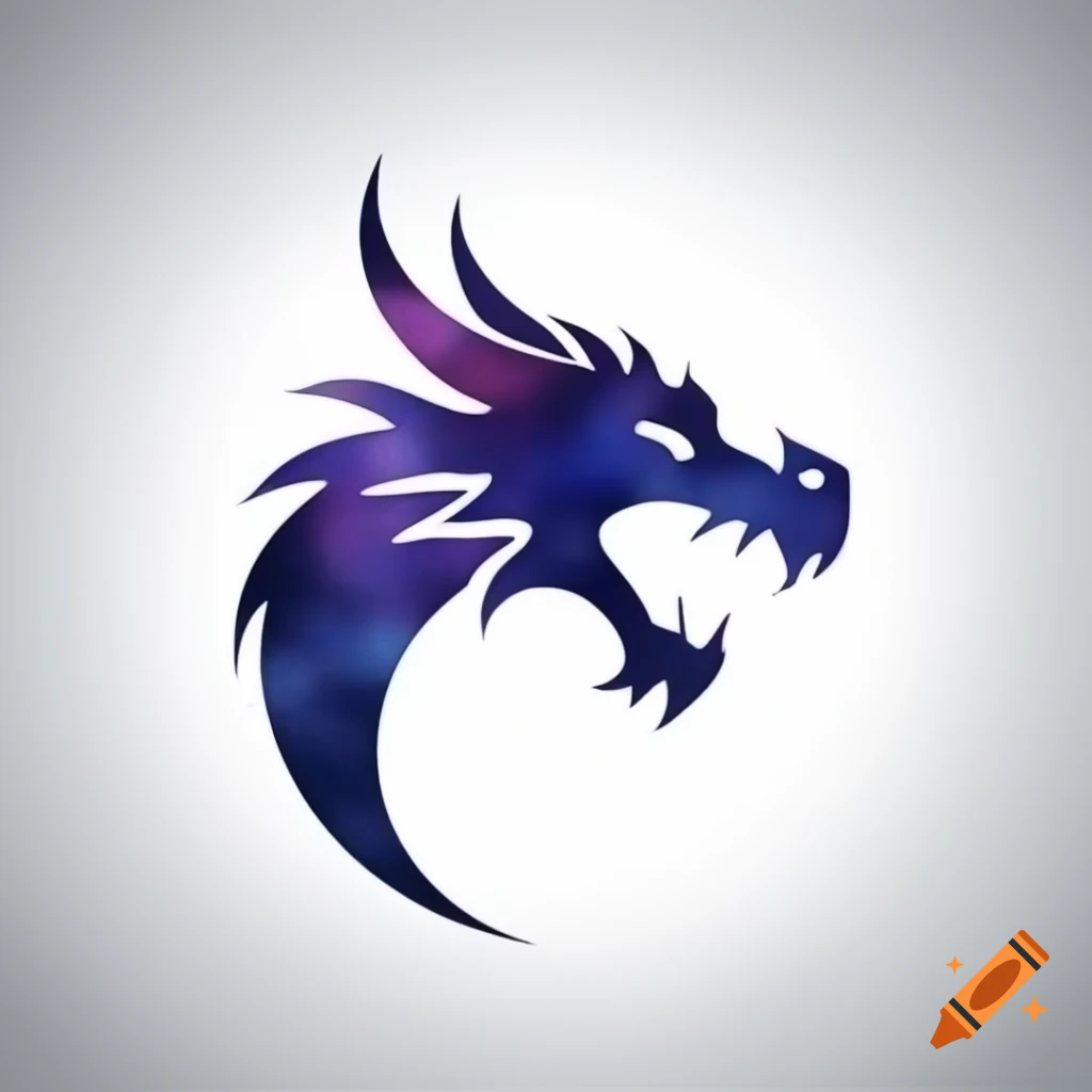 Dragon facing left logo design on Craiyon