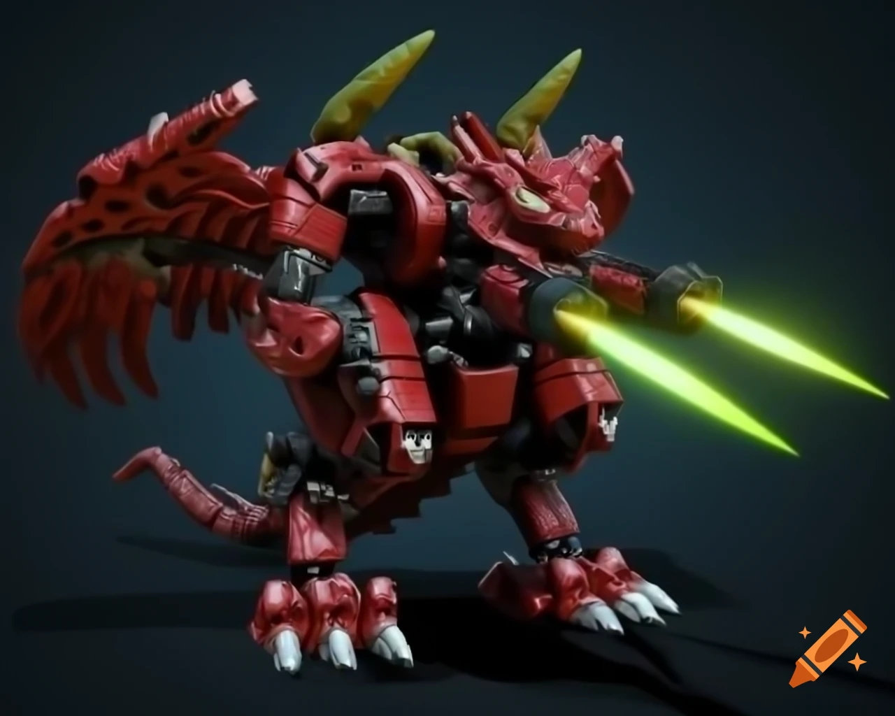 3d rendering of zoids from chaotic century, featuring metal beasts on ...