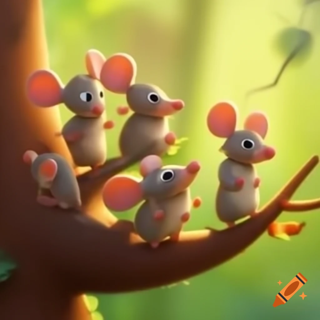 Animated adventure of five mouse brothers creating chaos on top of a ...