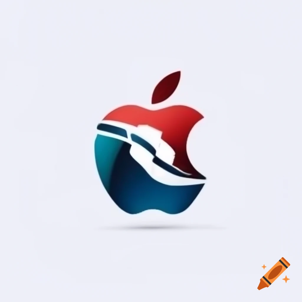 Illustrative and graphical representation of Apple Inc logo on Craiyon