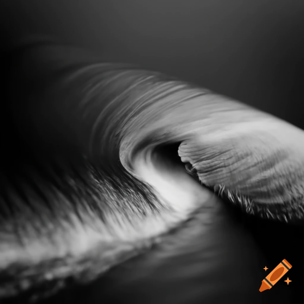 Black and white image of interlapping waves, one static and one ...