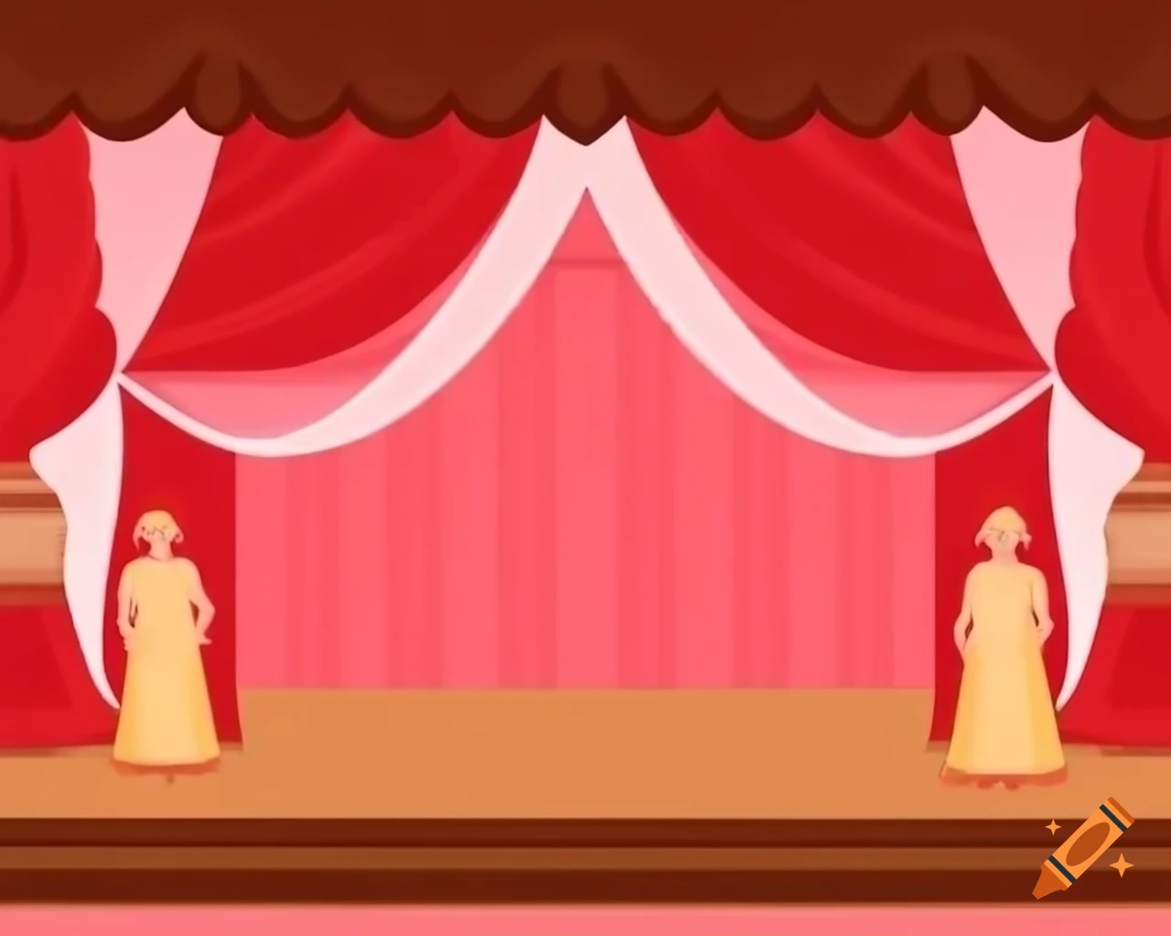 Colorful 2d indian wedding stage design on Craiyon