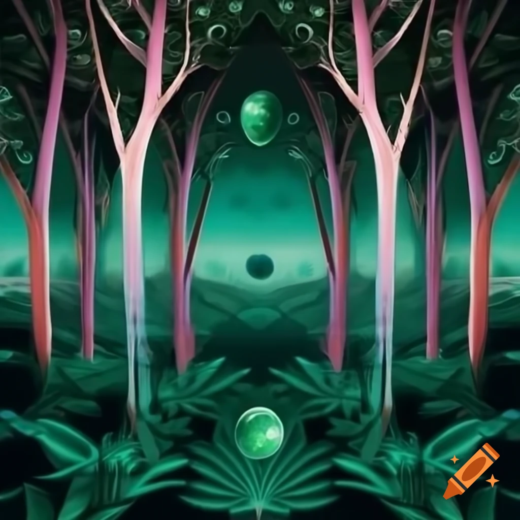 Psytrance album cover featuring an alien landscape with Art Deco ...