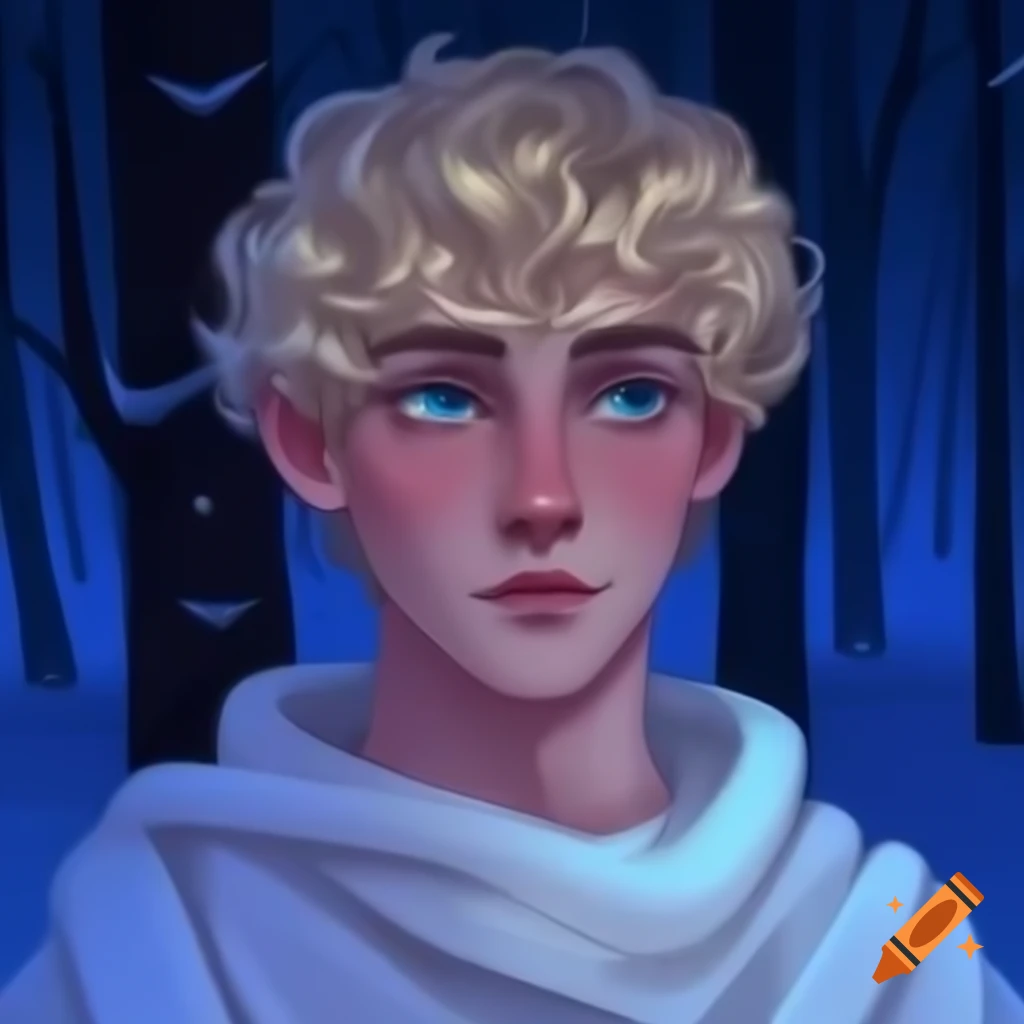 Illustration of Alexander the Great in a snowy Swedish forest with ...