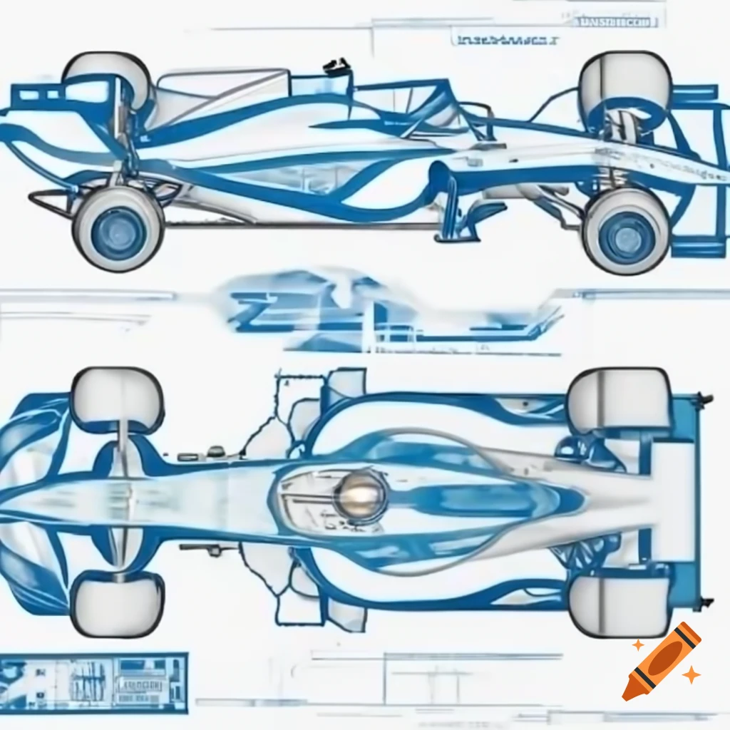 Blueprint of hydrogen powered Formula One car with mechanical ...