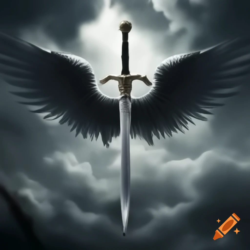 Sword with wings design on Craiyon