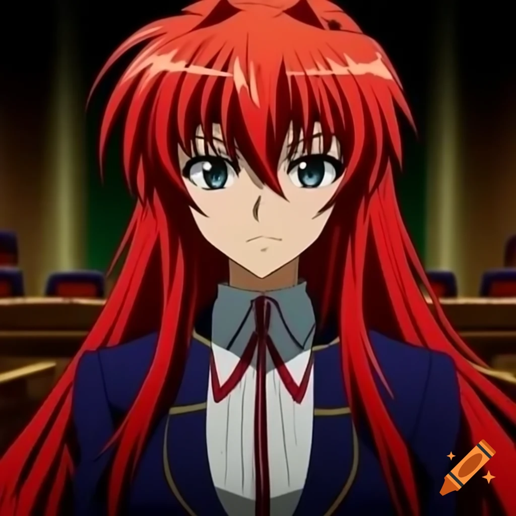 Rias from DxD portrayed as a US senator in congress on Craiyon