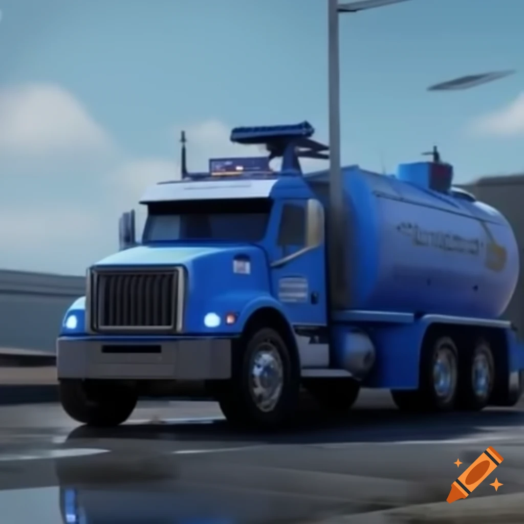 Robo cop truck equipped with water features on Craiyon