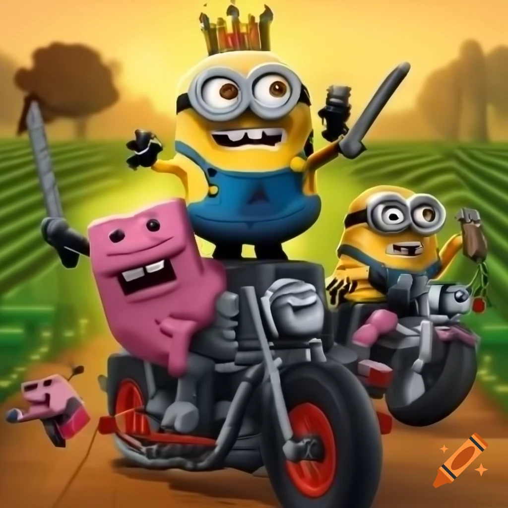 Superhero gangster minion named King Bob with golden chain, sunglasses ...
