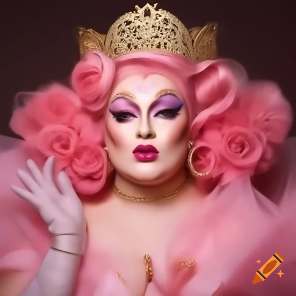 Modern goddess themed look for drag queen Bea Cumming as Aphrodite on Craiyon
