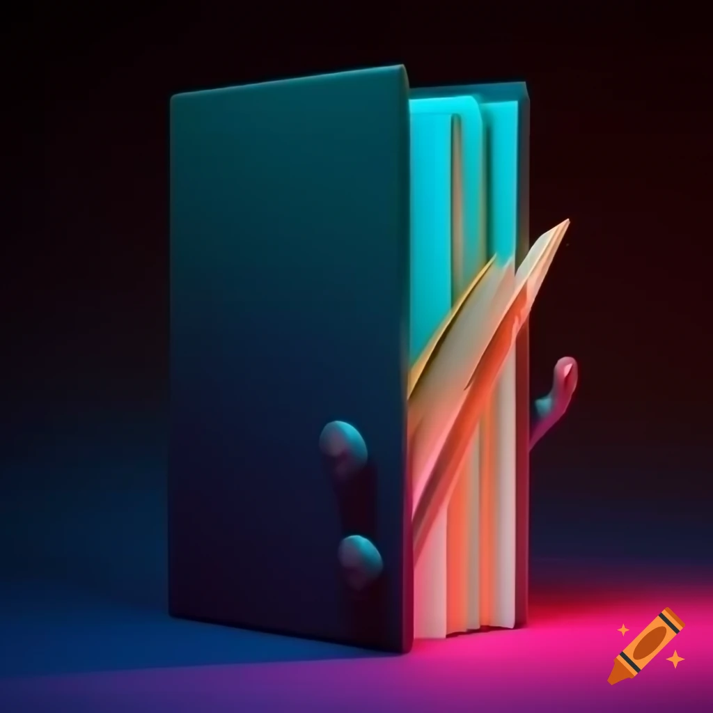 Realistic book cover showcased with smooth vibrant design and natural ...