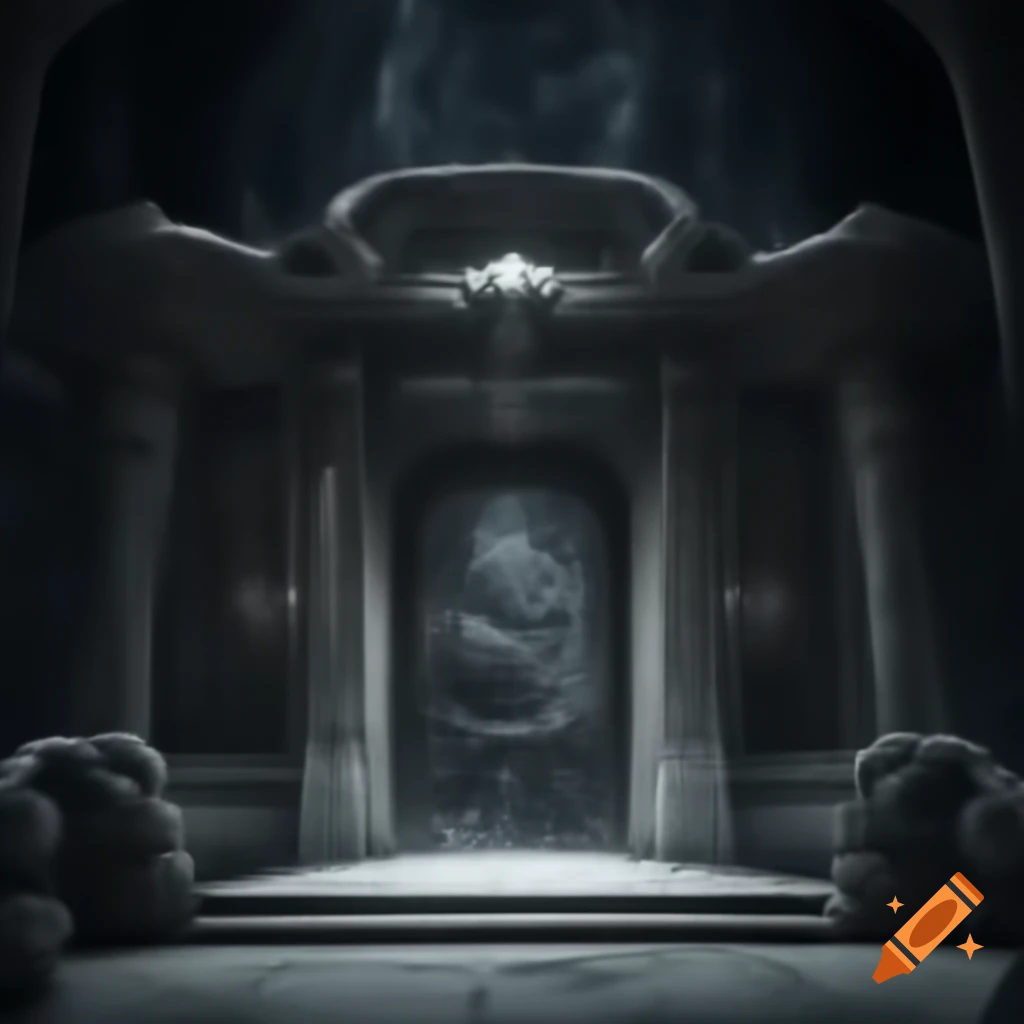 Detailed entrance to Jack Frostbite's lair in the North Pole from a ...