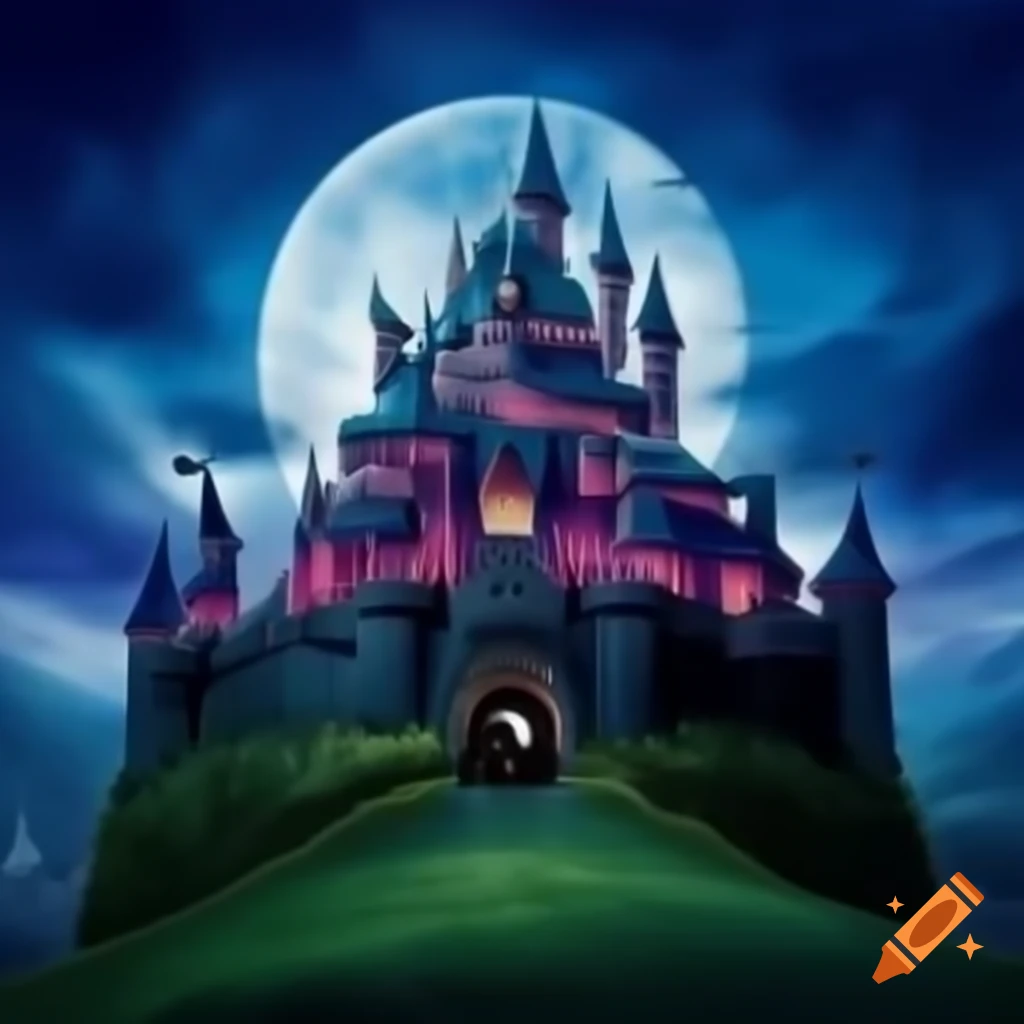 Castle design inspired by the Wicked movie for a poster on Craiyon