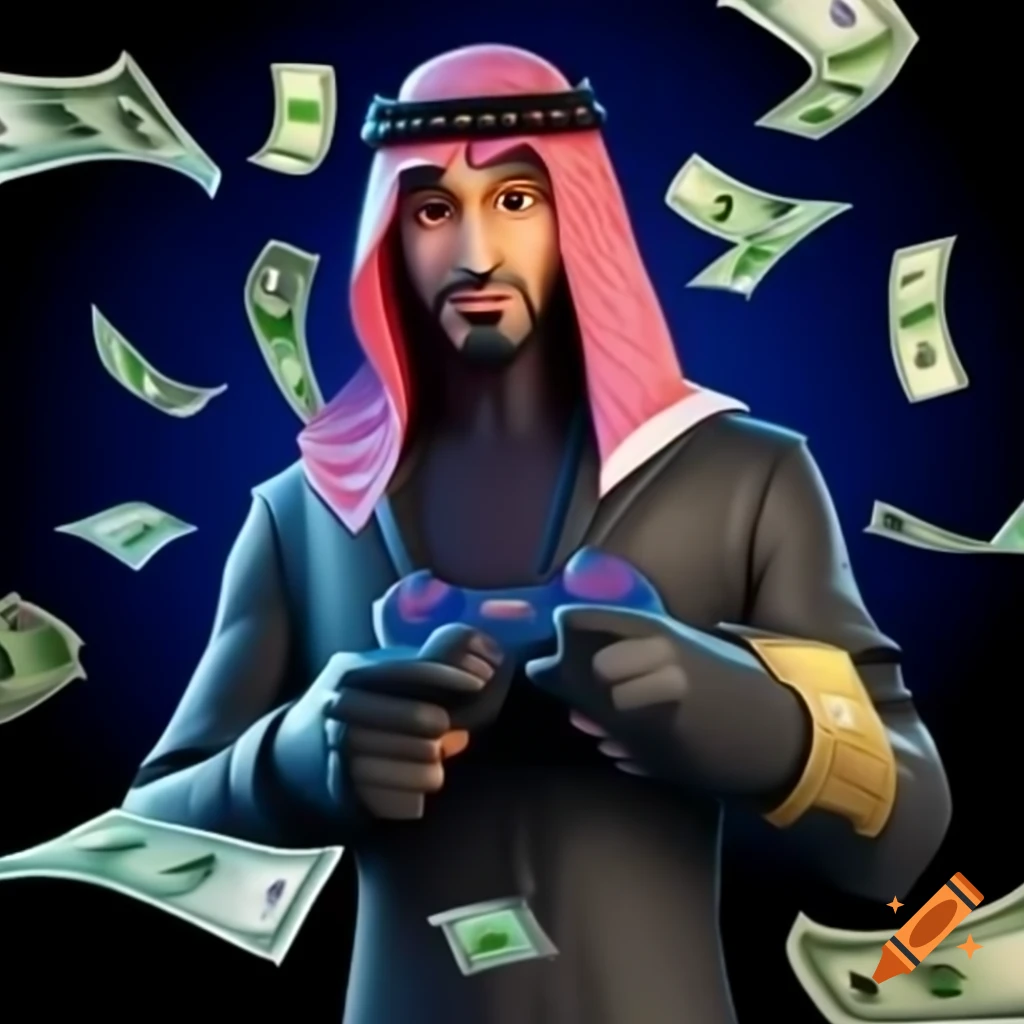 Scammer playing fortnite on playstation surrounded by large pile of ...