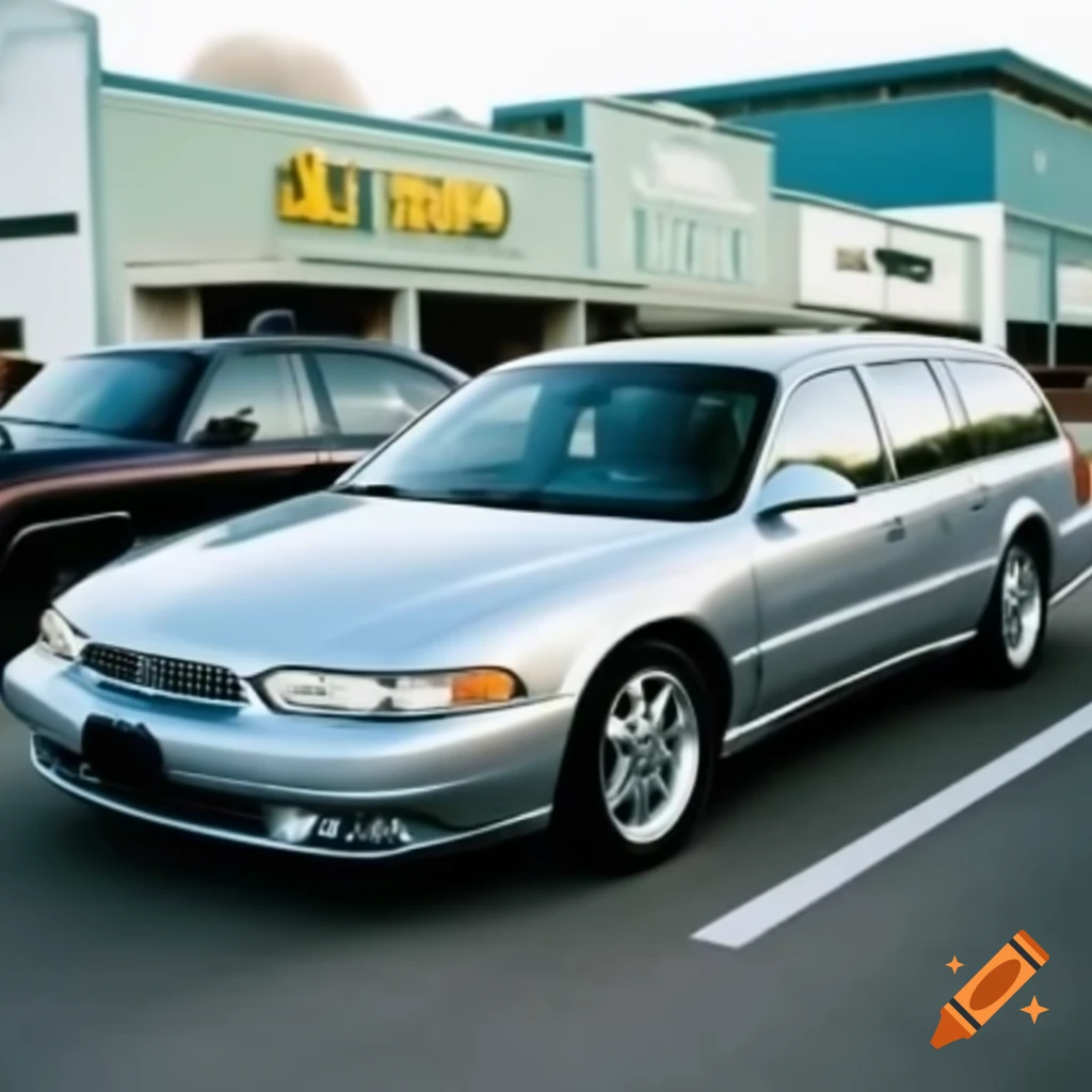 1998 silver station wagon on Craiyon