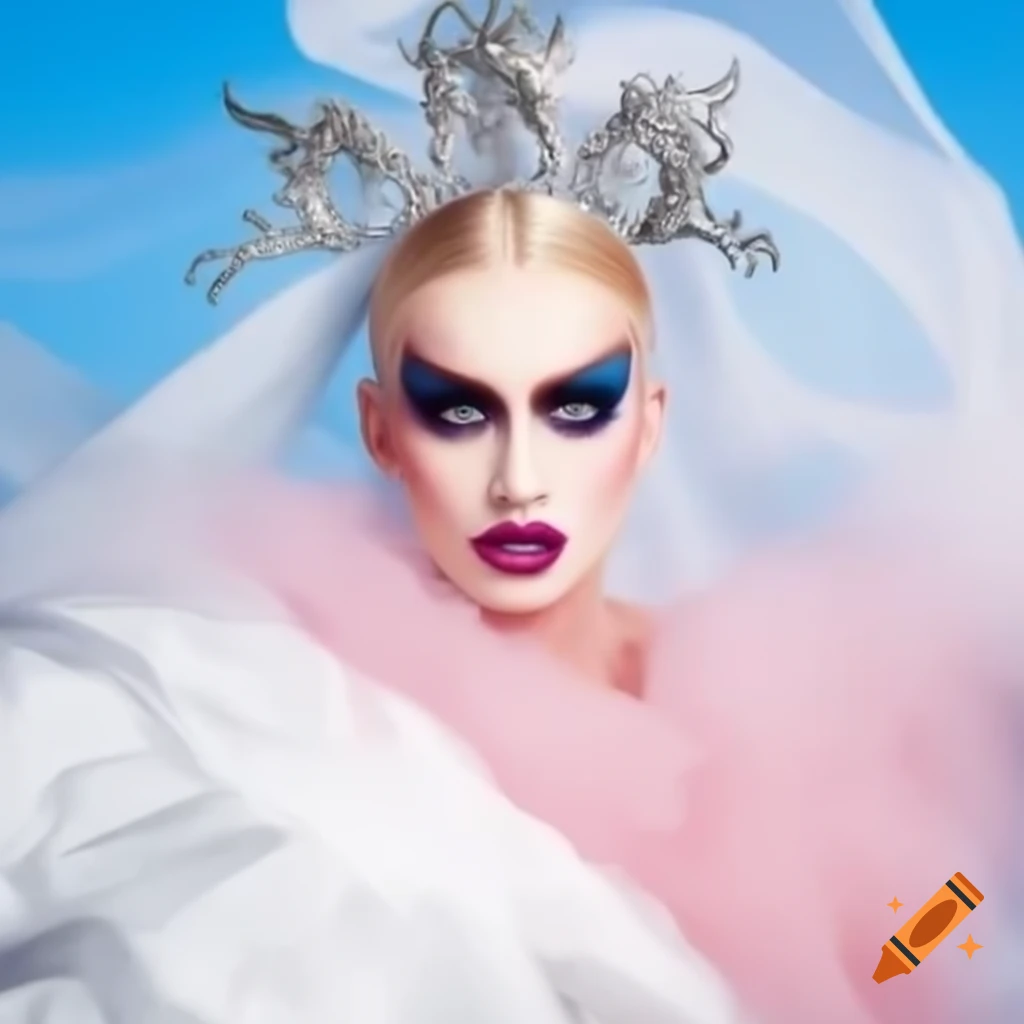 Modern goddess themed look for drag queen Felicity Plumes, inspired by ...