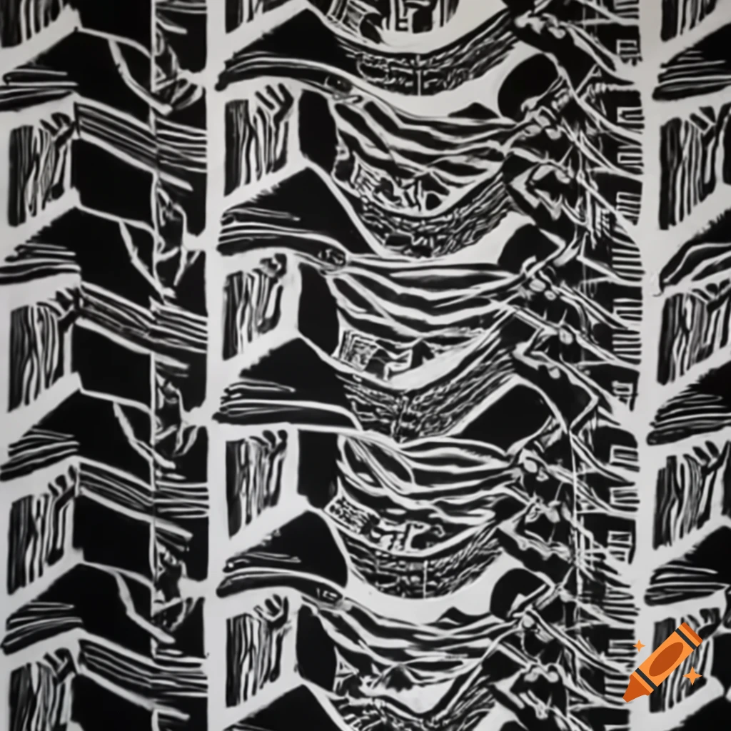 Elegant black and white fabric patterns inspired by Charles Aznavour ...