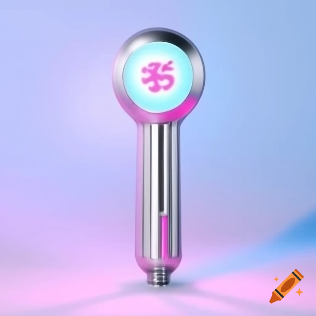 Futuristic light stick design for K-pop group Nooms with metallic ...