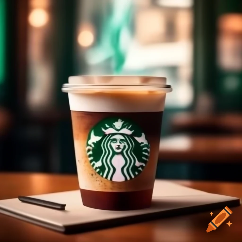 Creative poster design featuring Starbucks Coffee with visual elements ...