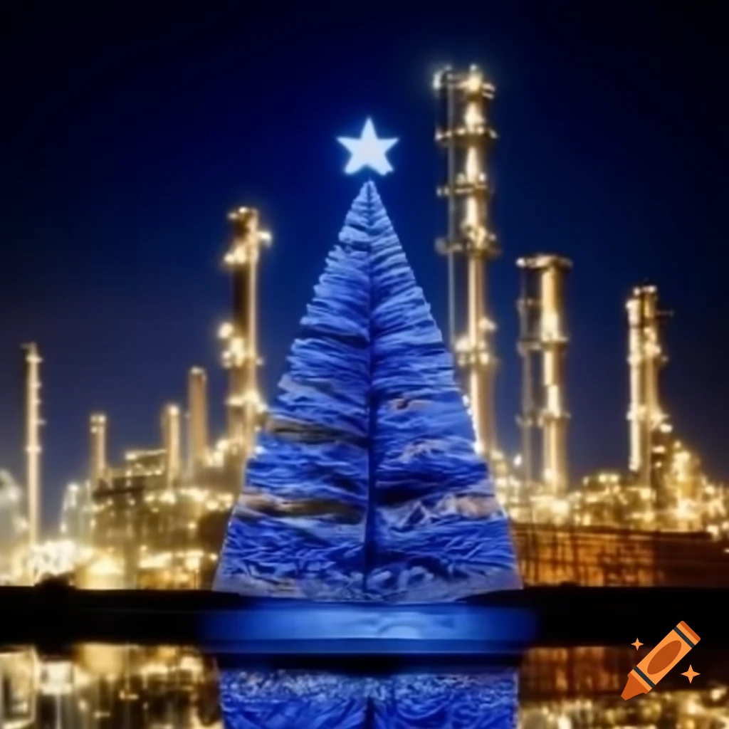 Professional christmas poster highlighting oil and gas services with ...