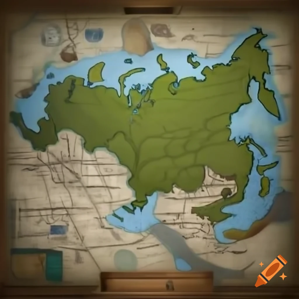 Map of russian empire during ivan the terrible styled as a pixar movie ...