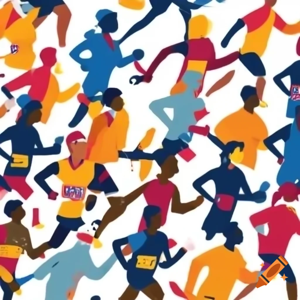 Logo for marathon event management on Craiyon