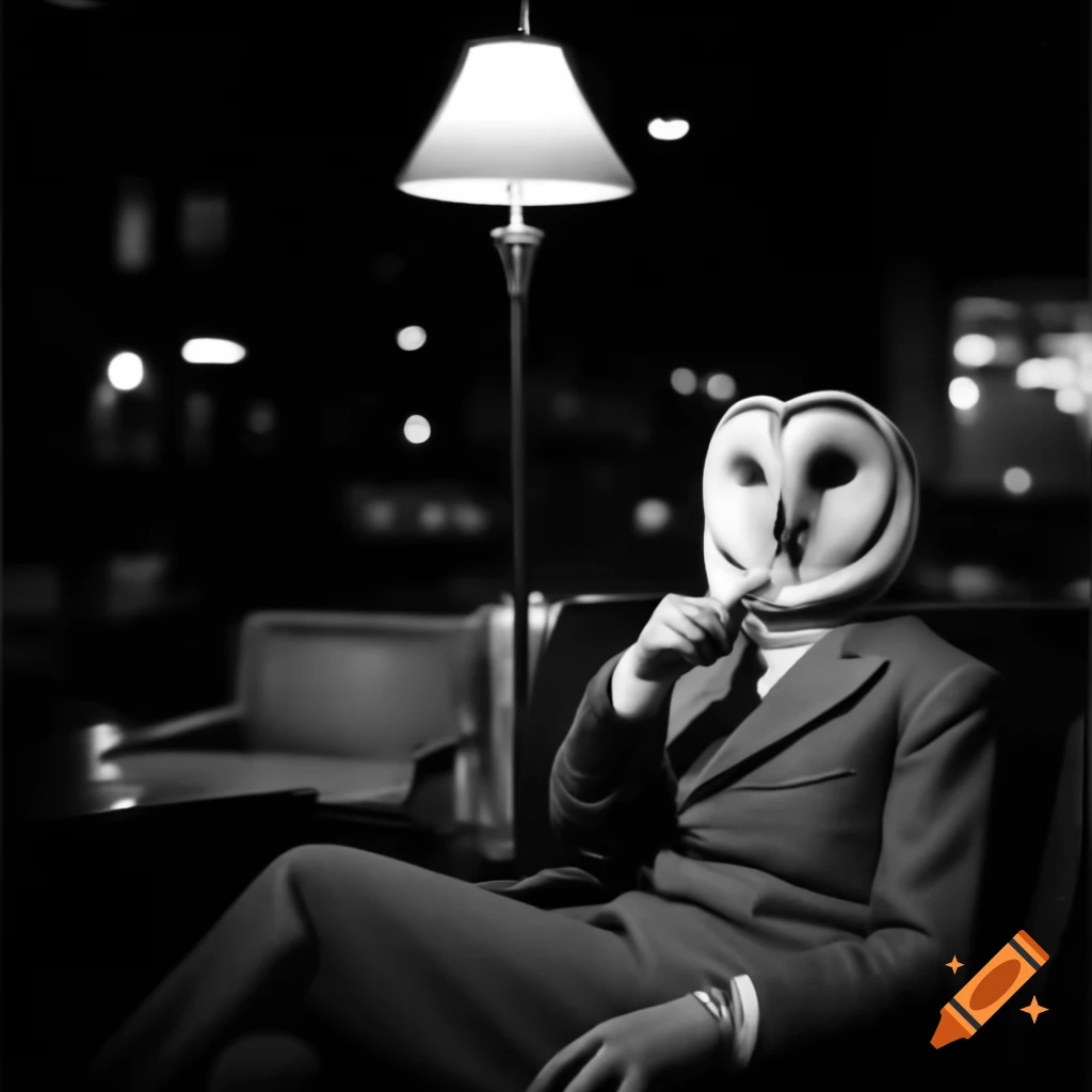 Vintage nightclub flyer featuring an owl in zoot suit smoking by street ...