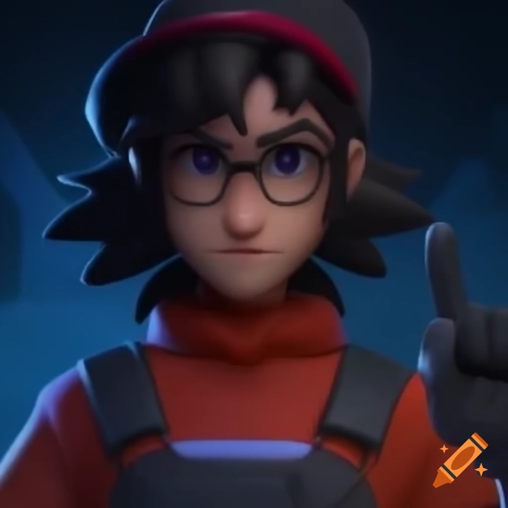 Video game character designed in playstation 2 style on Craiyon