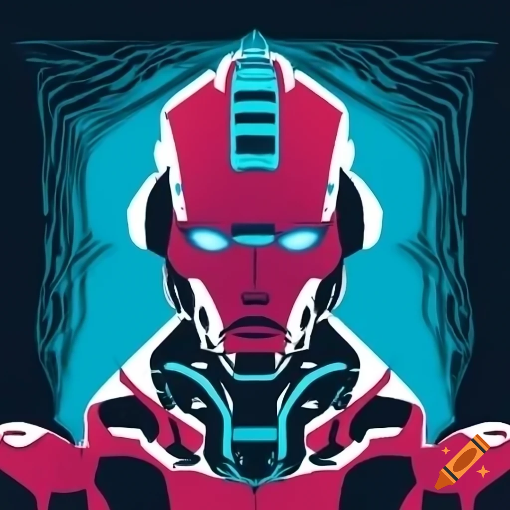 Dangerous ai robot concept on Craiyon