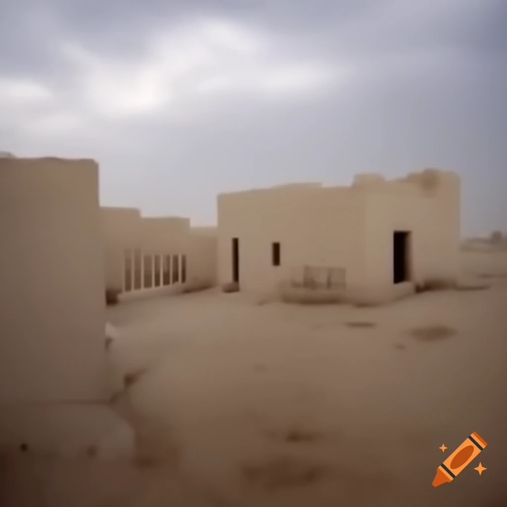 Dashcam view of Al Hamra village in Ras al Khaimah UAE with cloudy ...