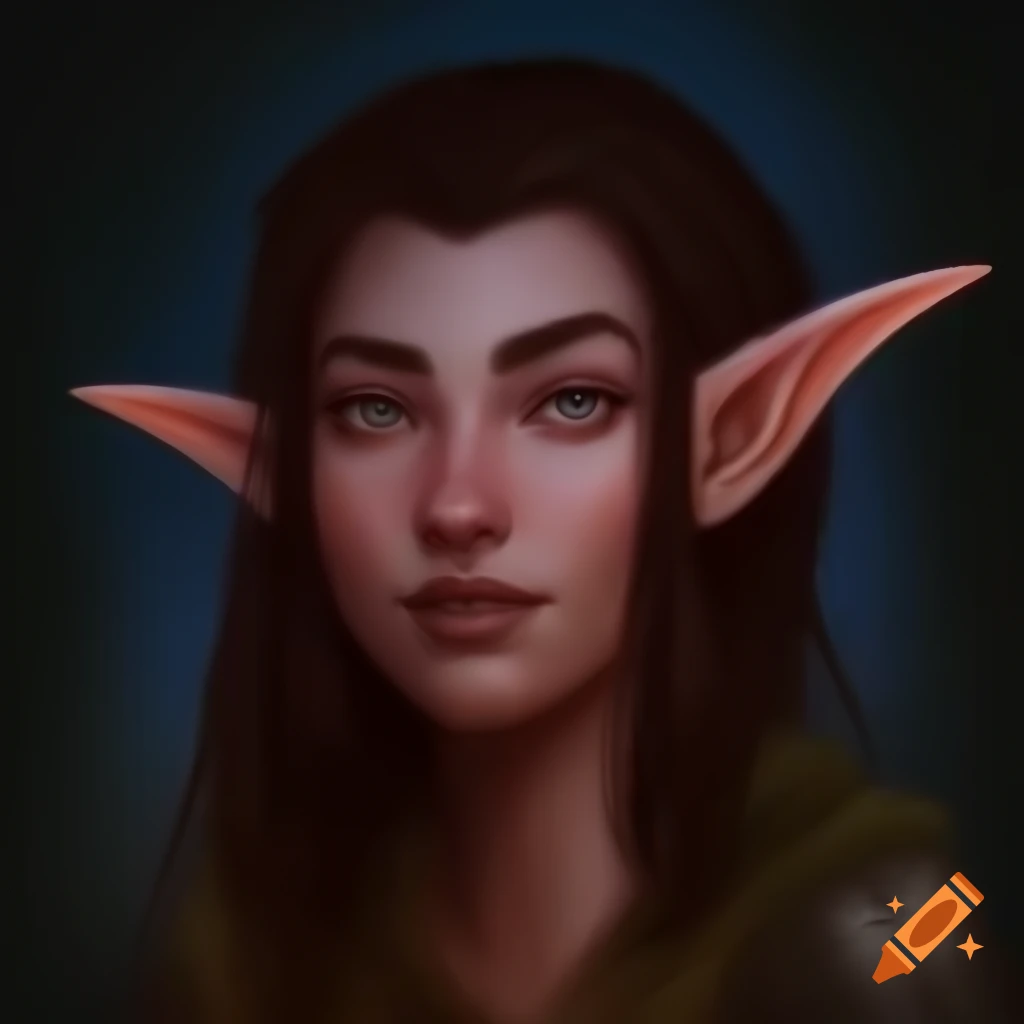 Friendly elf named kari portrait for dungeons and dragons on Craiyon