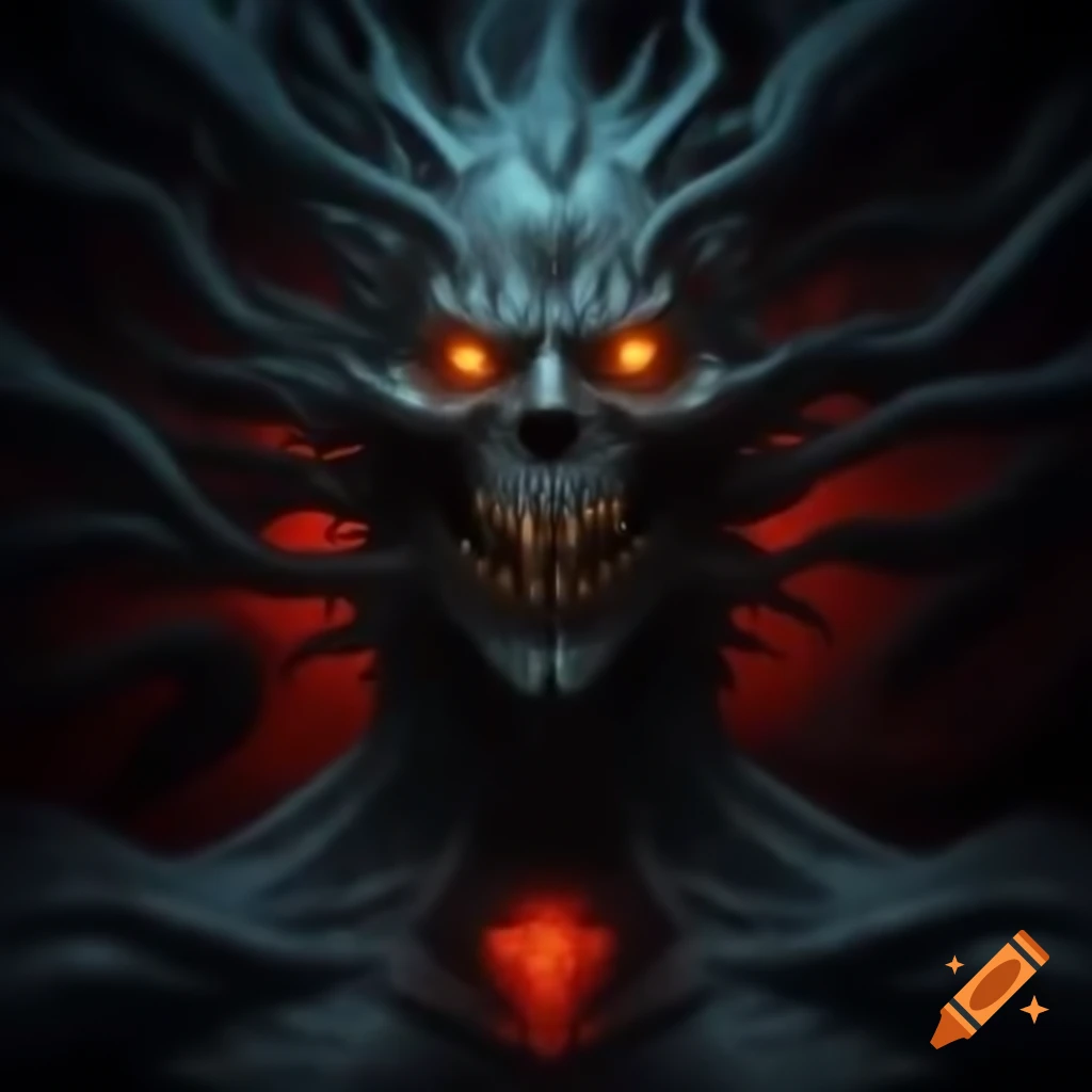 Abstract representation of hell on Craiyon