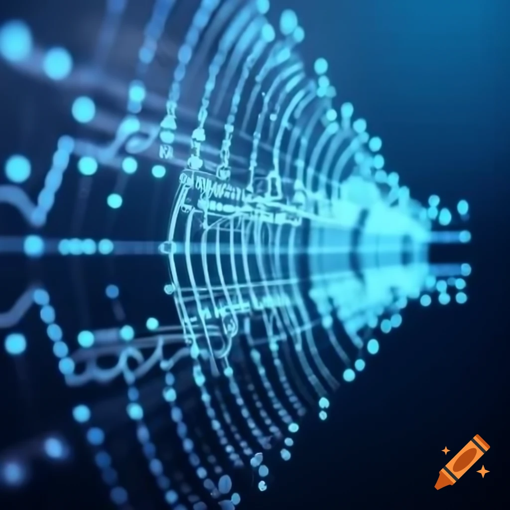 Audio sensors capturing sound waves and translating vibrations to data ...