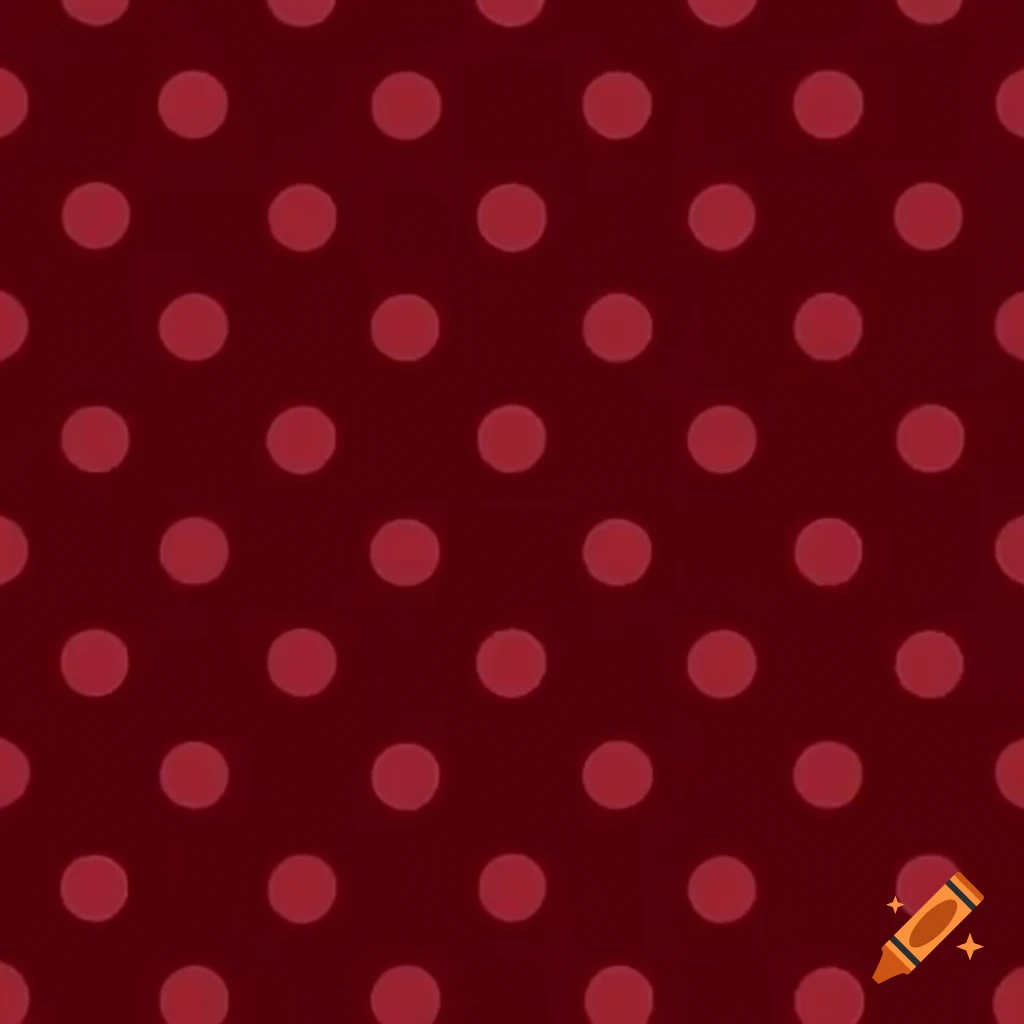 Burgundy wallpaper with polka dots pattern on Craiyon
