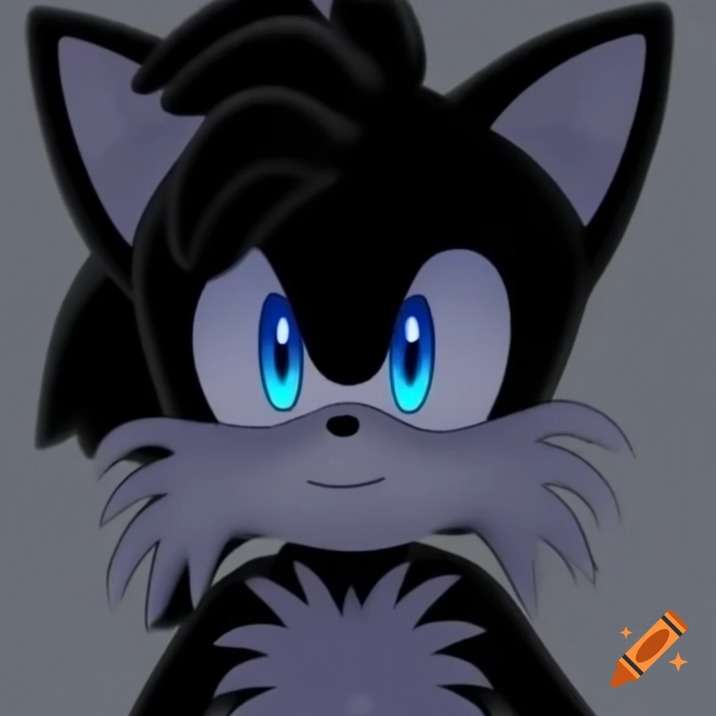 Female anthropomorphic fox with four tails and blue eyes in sonic the ...